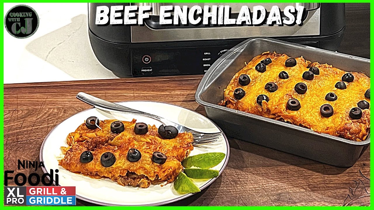 NINJA FOODI PRO XL GRILL AND GRIDDLE BEEF ENCHILADAS! Ninja Foodi Grill ...