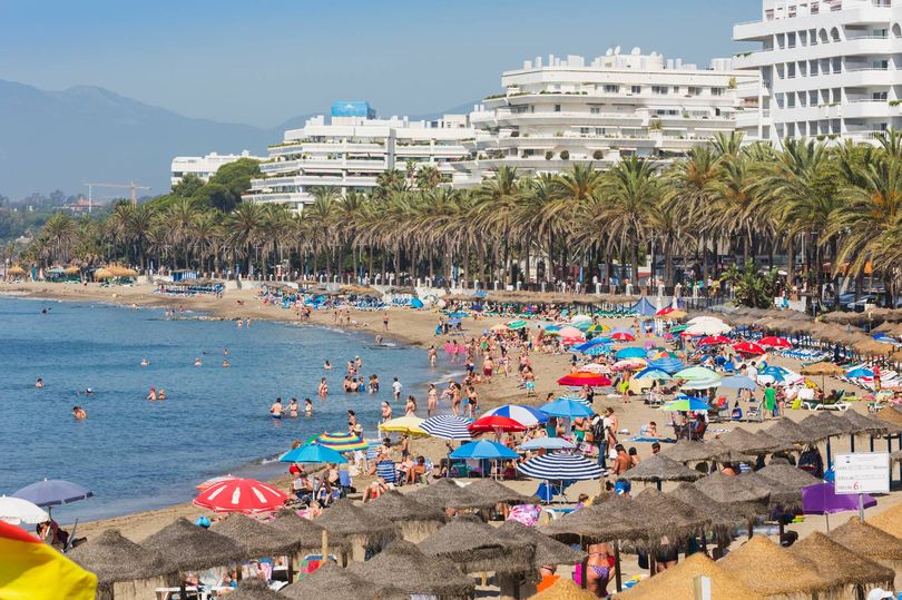 British tourists 'run for cover' as Marbella street vendors brawl with ...