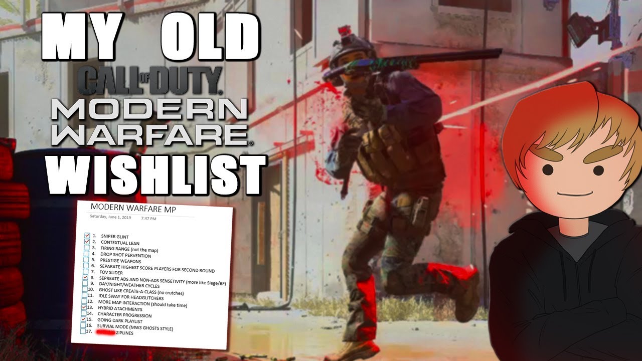 My Old Modern Warfare Wishlist - Did I Get What I Wanted