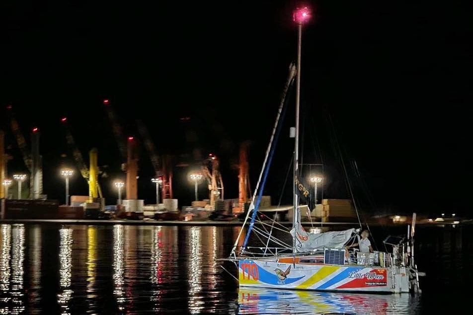Northumberland sailor Adam Waugh reaches halfway point in historic solo ...