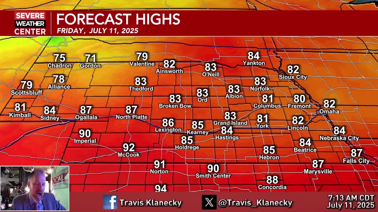 Cooler going into the weekend, but it’s a temperature roller coaster ahead