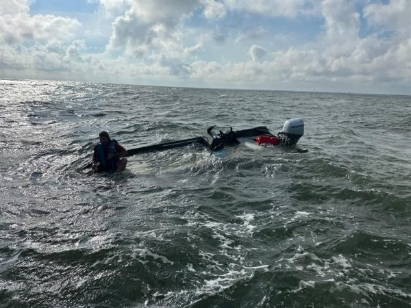 Photo: 2 people rescued from sinking boat on North Carolina island by ...