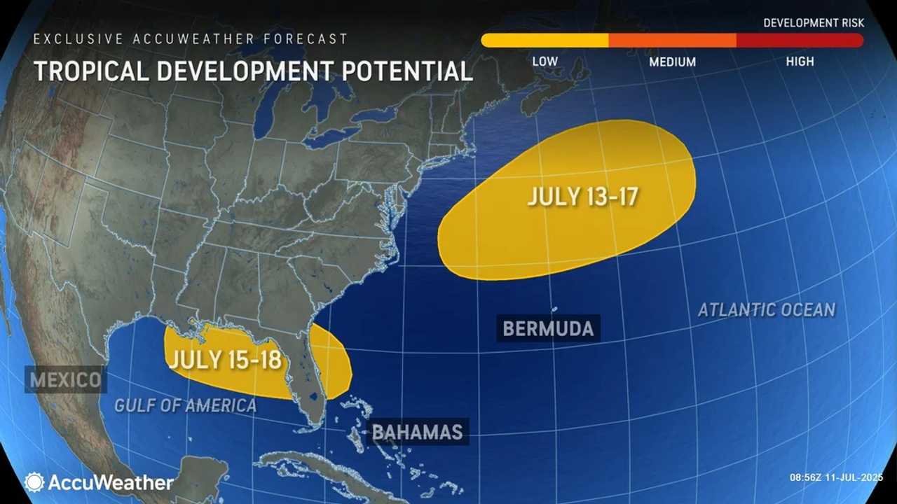 New Tropical Risk Areas Emerge In Atlantic