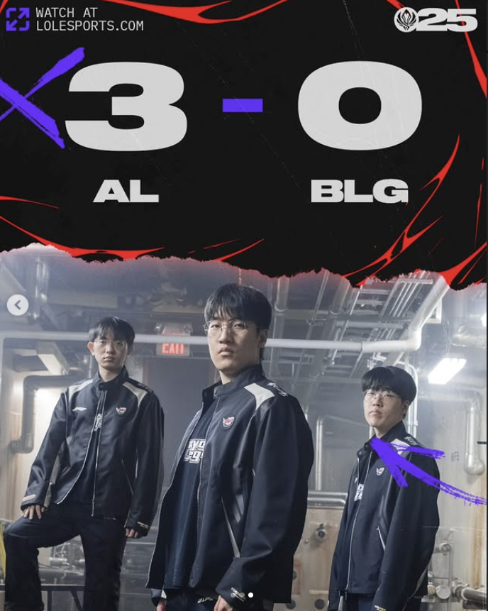 [MSI] ‘LPL 내전’ 승자는 AL, BLG에 3-0 완승···‘T1 나와!’