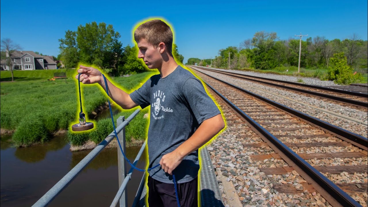 Dangerous Find Recovered While Magnet Fishing Next to Active Railway