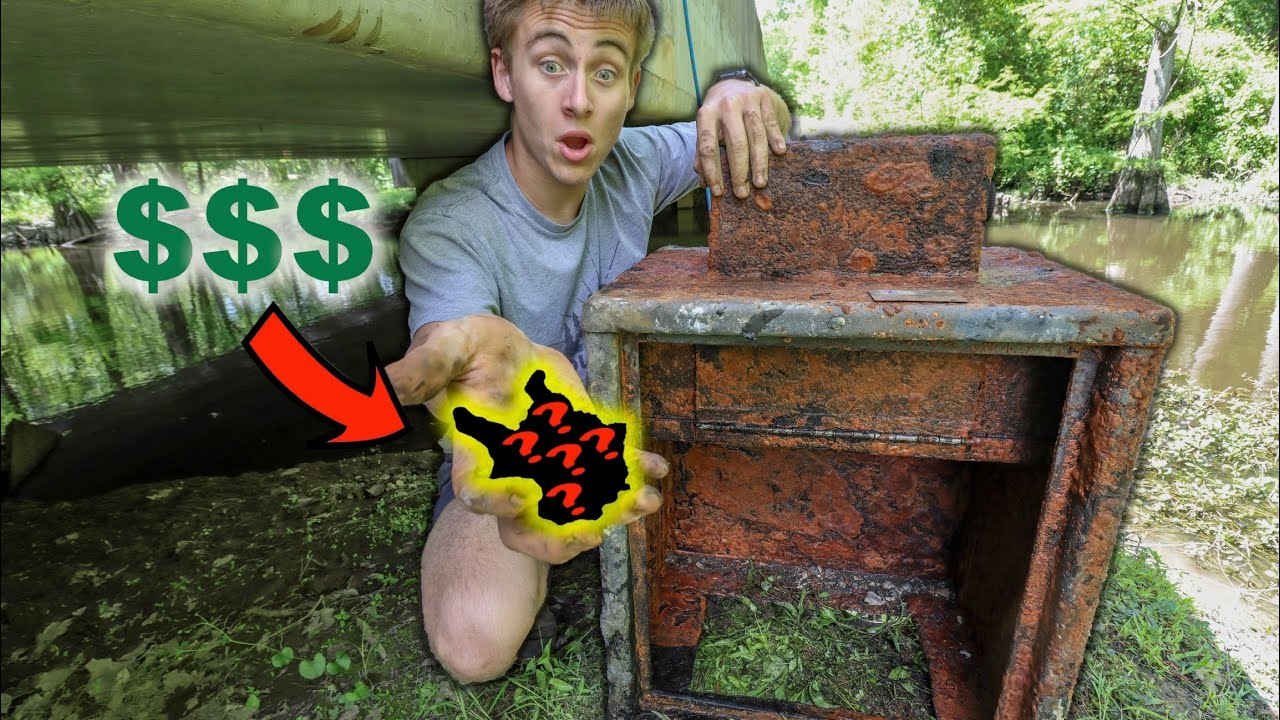 Magnet Fishing Yields Stolen Safe with Mysterious Contents