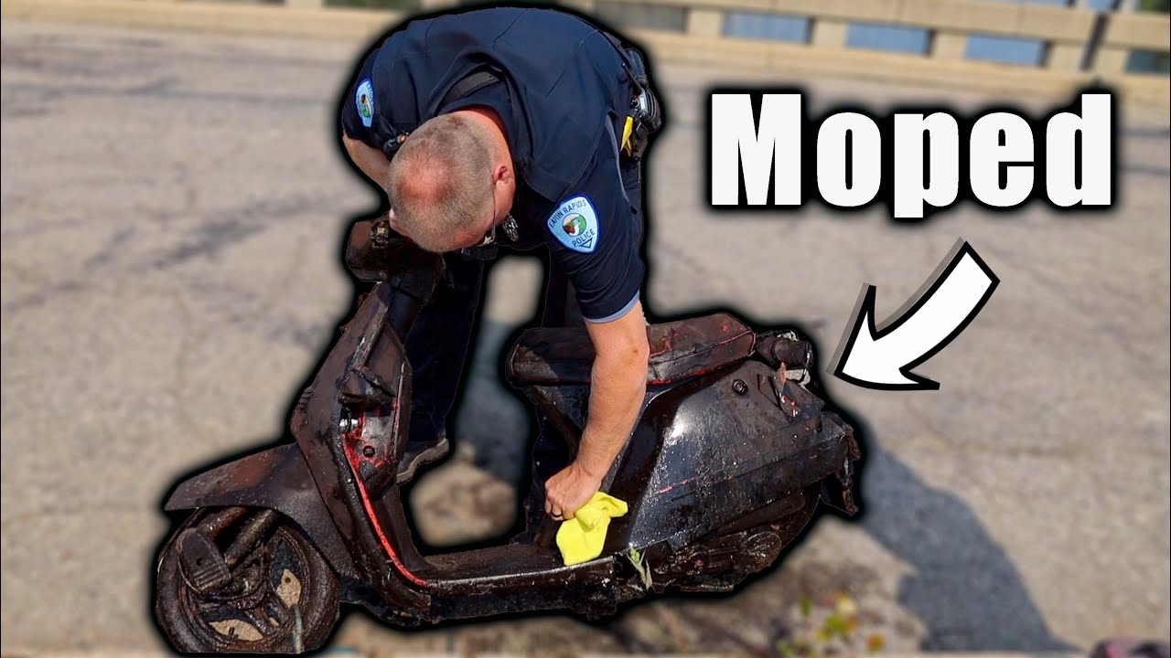Stolen Moped Pulled from River During Magnet Fishing Discovery