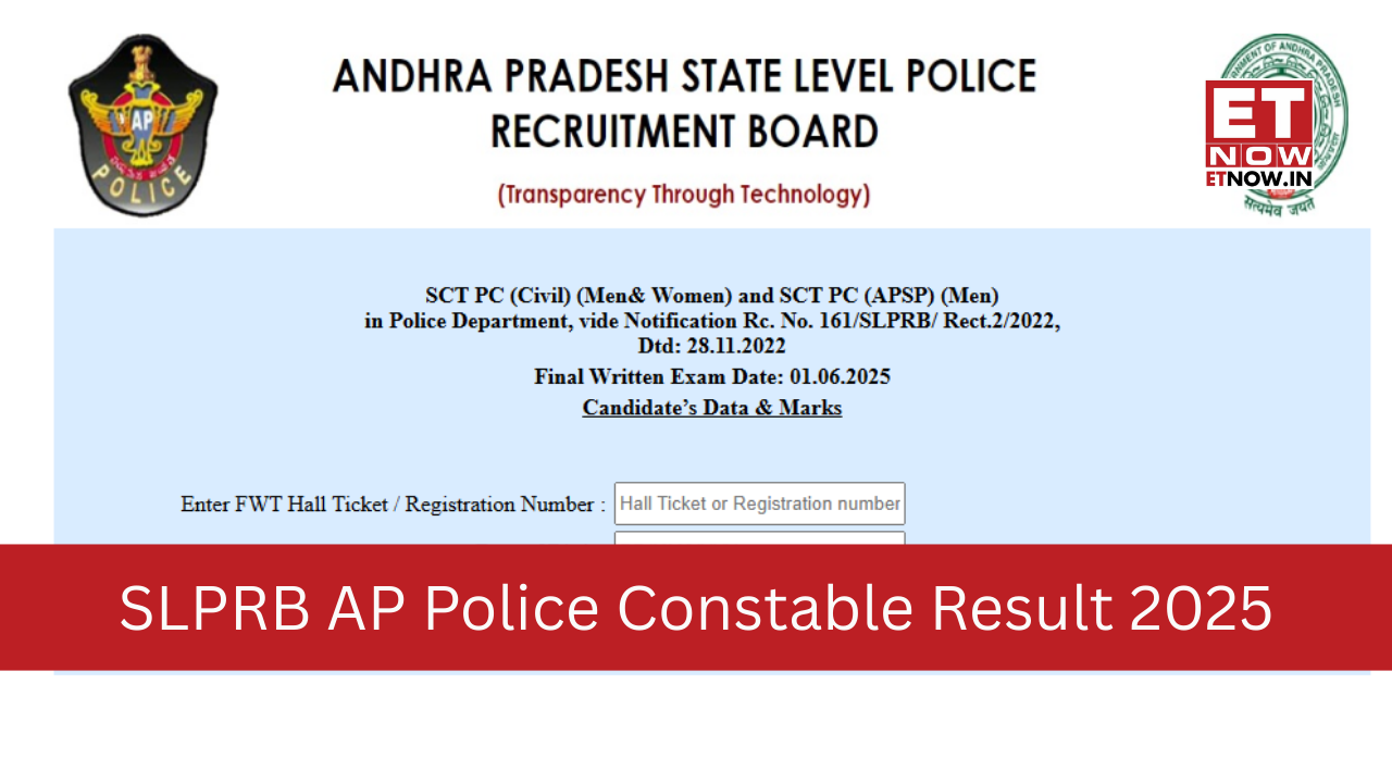 SLPRB AP Police Constable result 2025 out at slprb.ap.gov.in; Direct ...