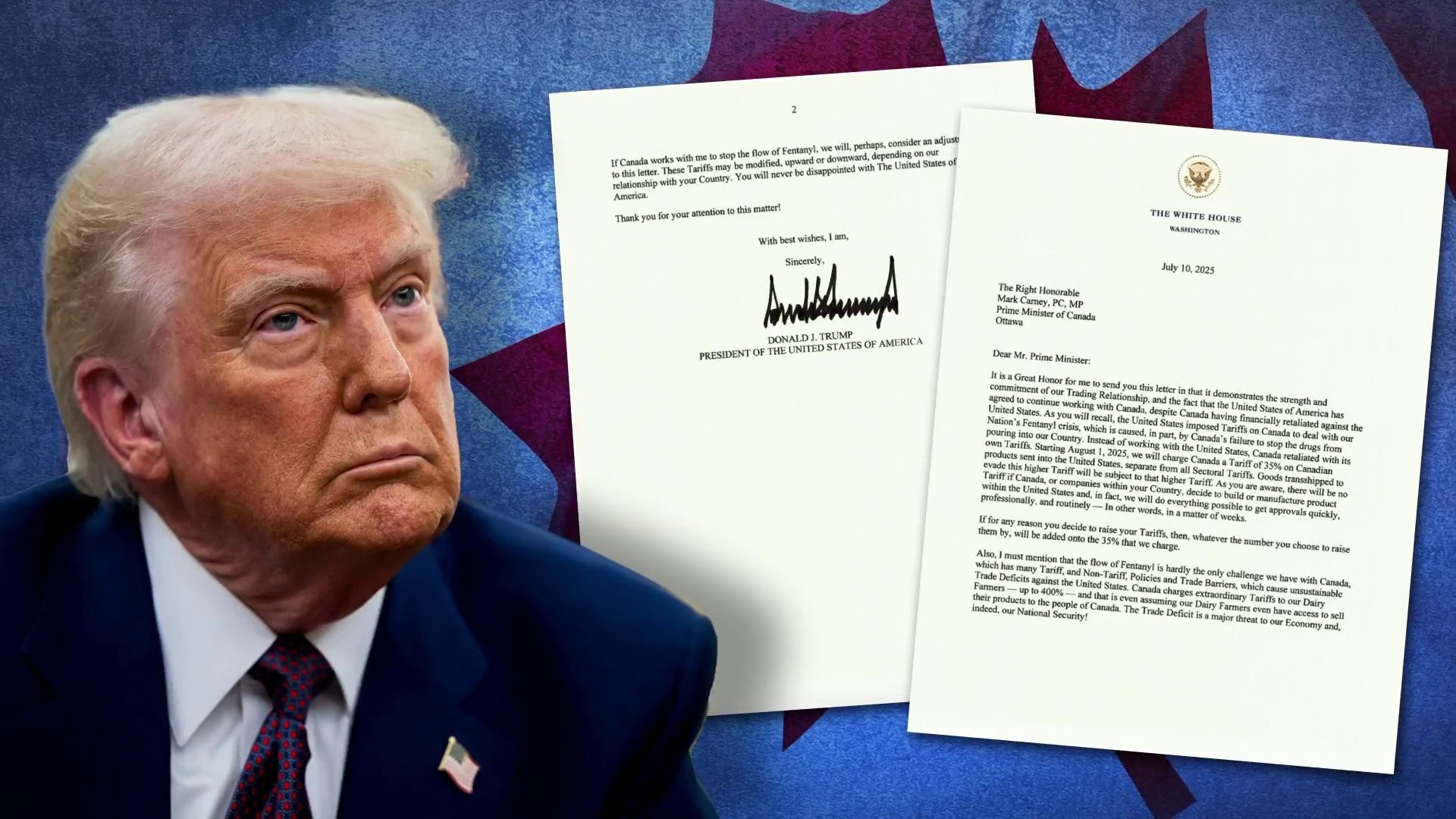 Trump Threatens Canada With 35% Tariffs Amid Trade Talks