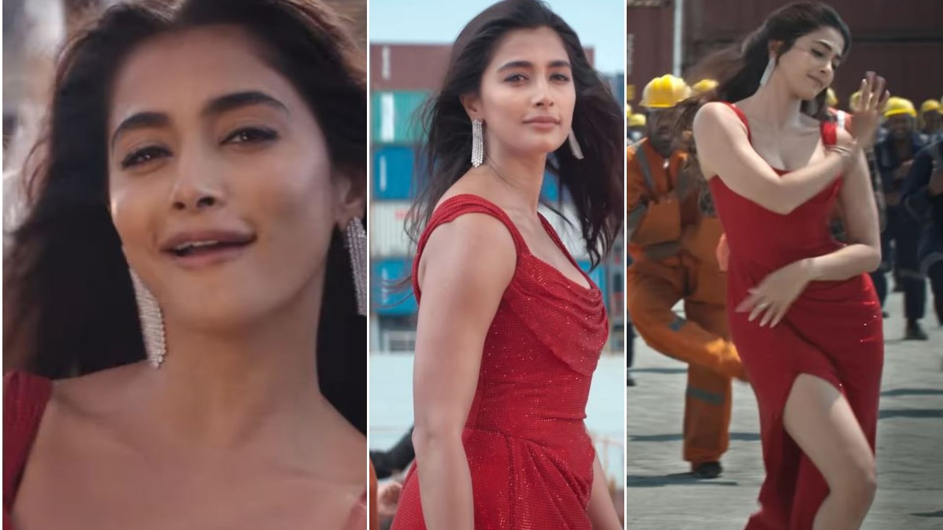 Coolie Monica Song: 'कुली' के 'मोनिका' में पूजा हेगड़े का दिखा जबरदस्त ...