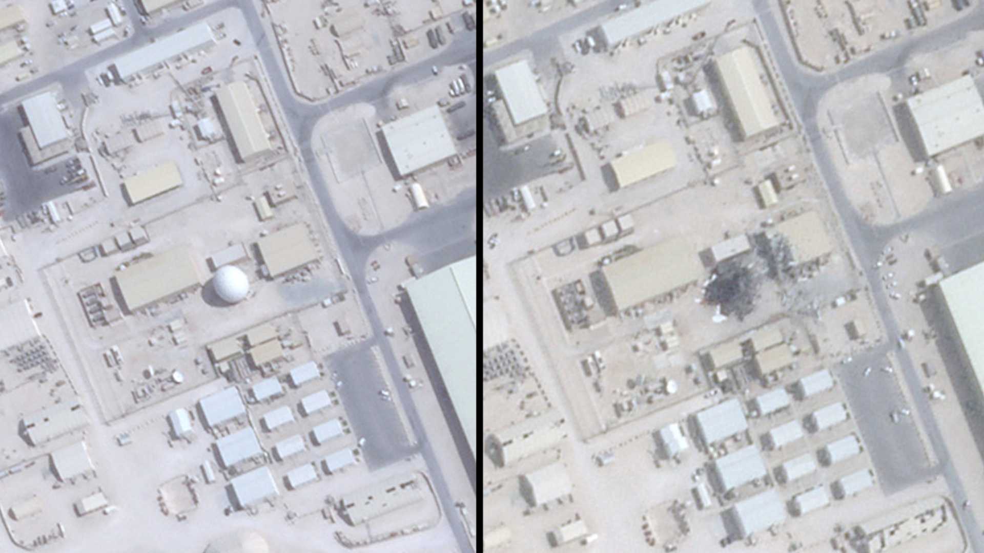 Satellite photos suggest Iran attack on Qatar air base hit geodesic ...