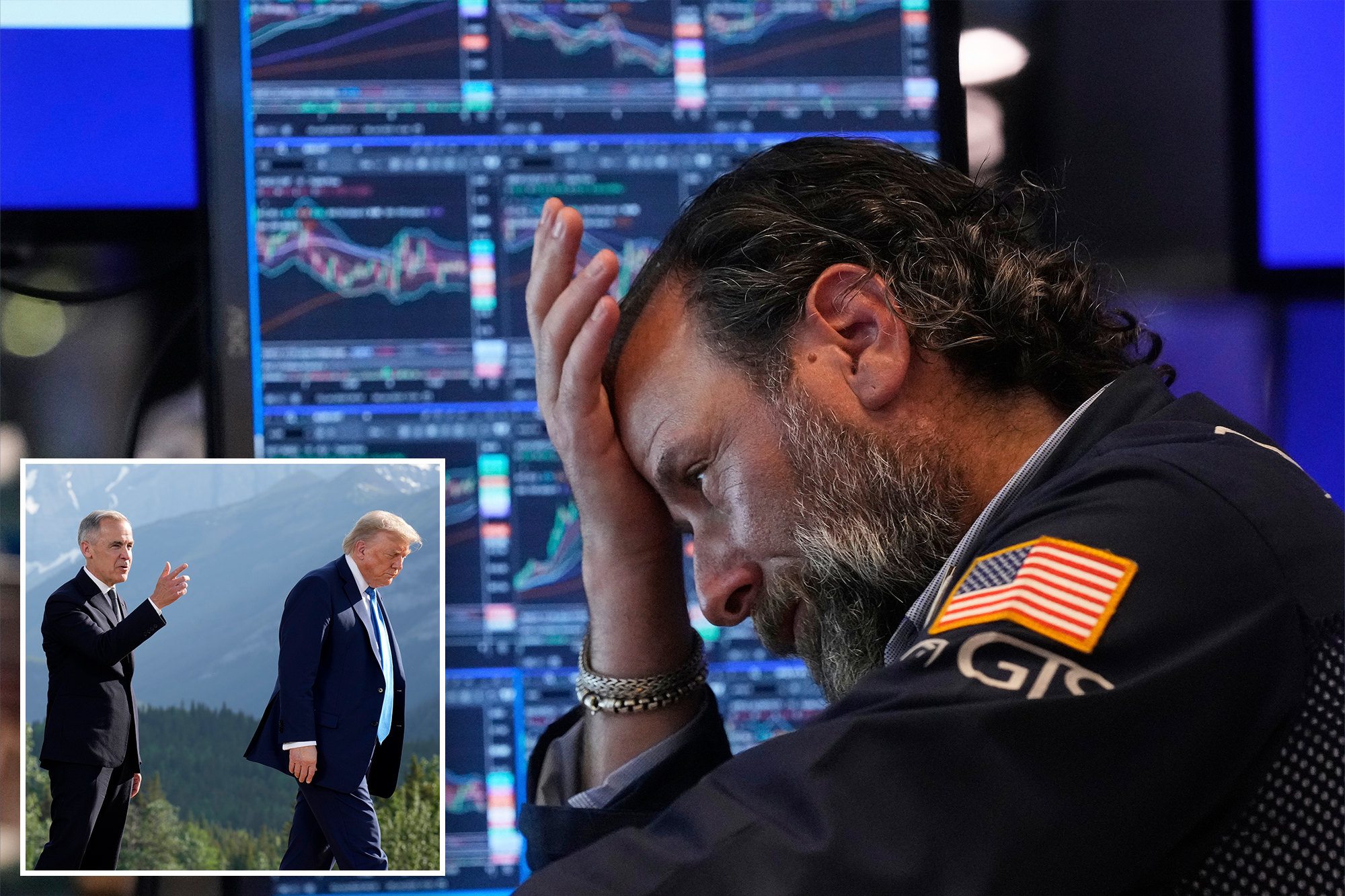 Dow tumbles, S&P 500 slips from record high after Trump slaps Canada ...