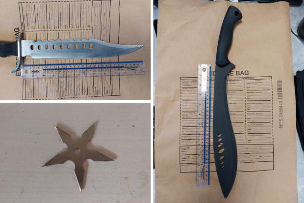 Ninja star and £3,000 of drugs found in dawn raid - three teens arrested
