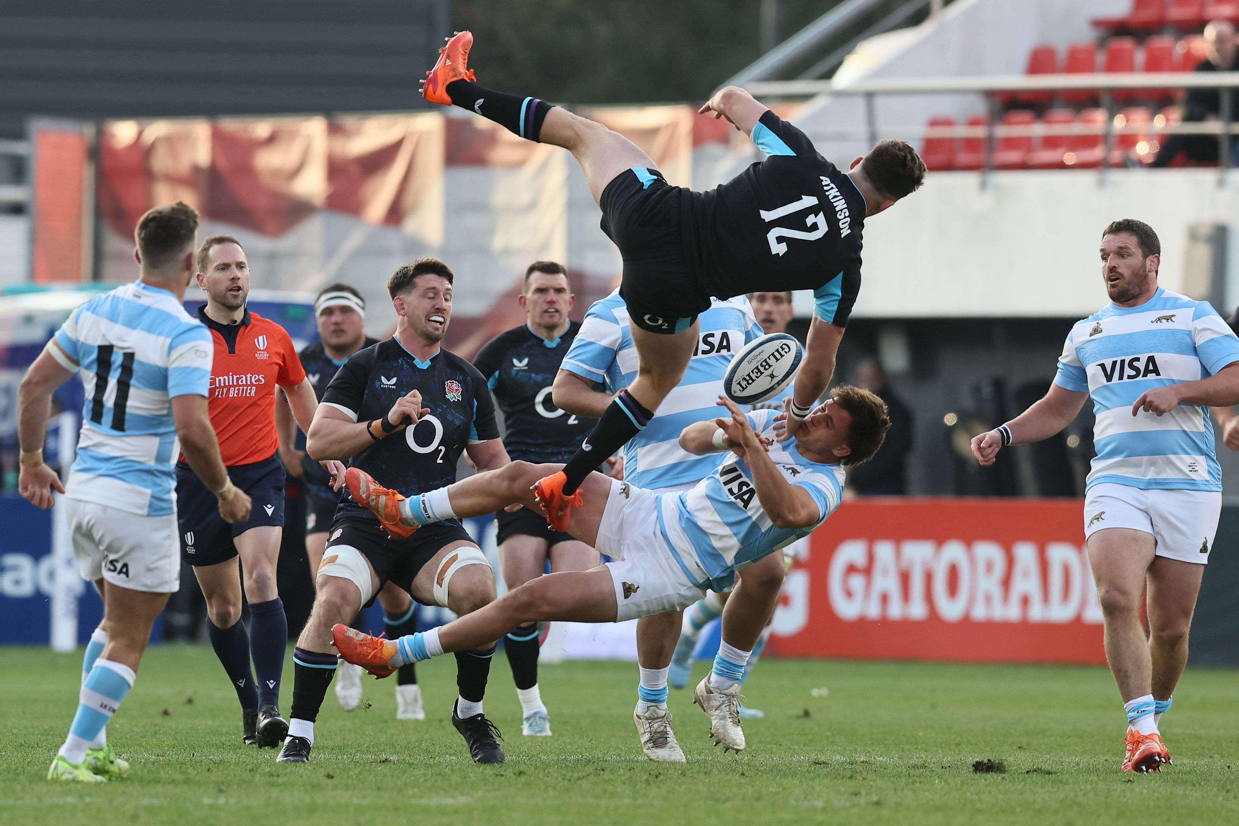 Seb Atkinson urged to seize England centre shirt after impressive debut