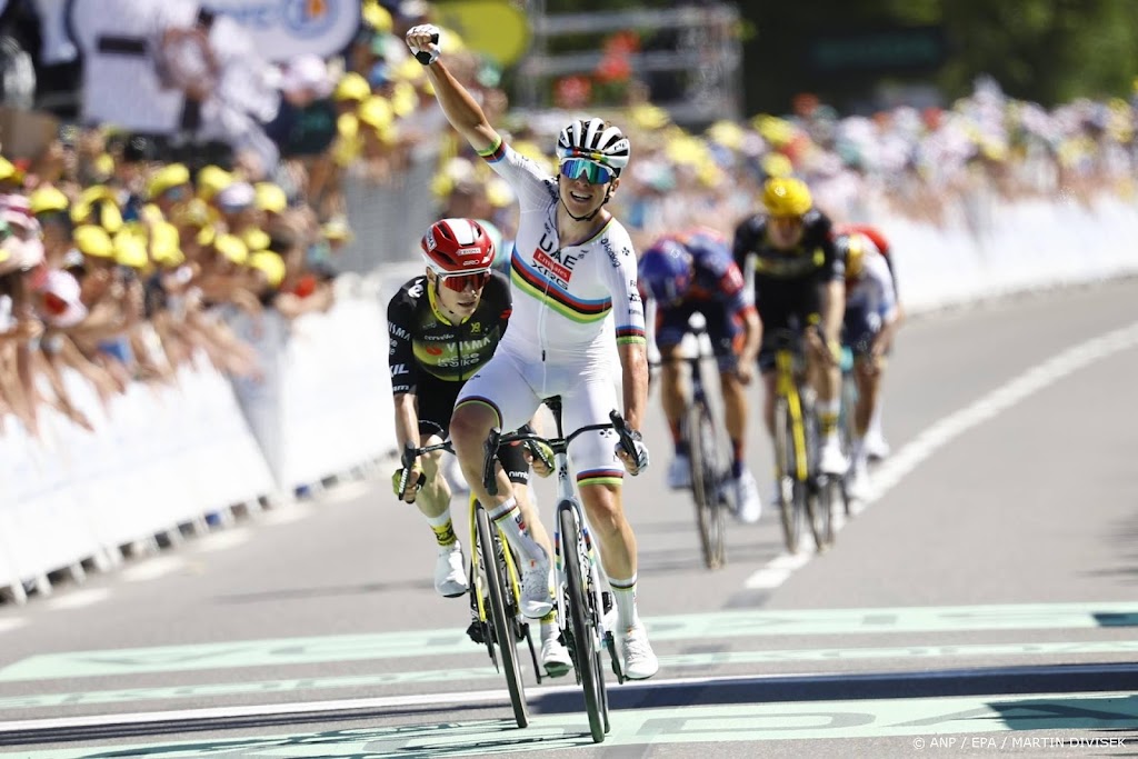 Pogacar wint zevende etappe in de Tour en pakt geel terug