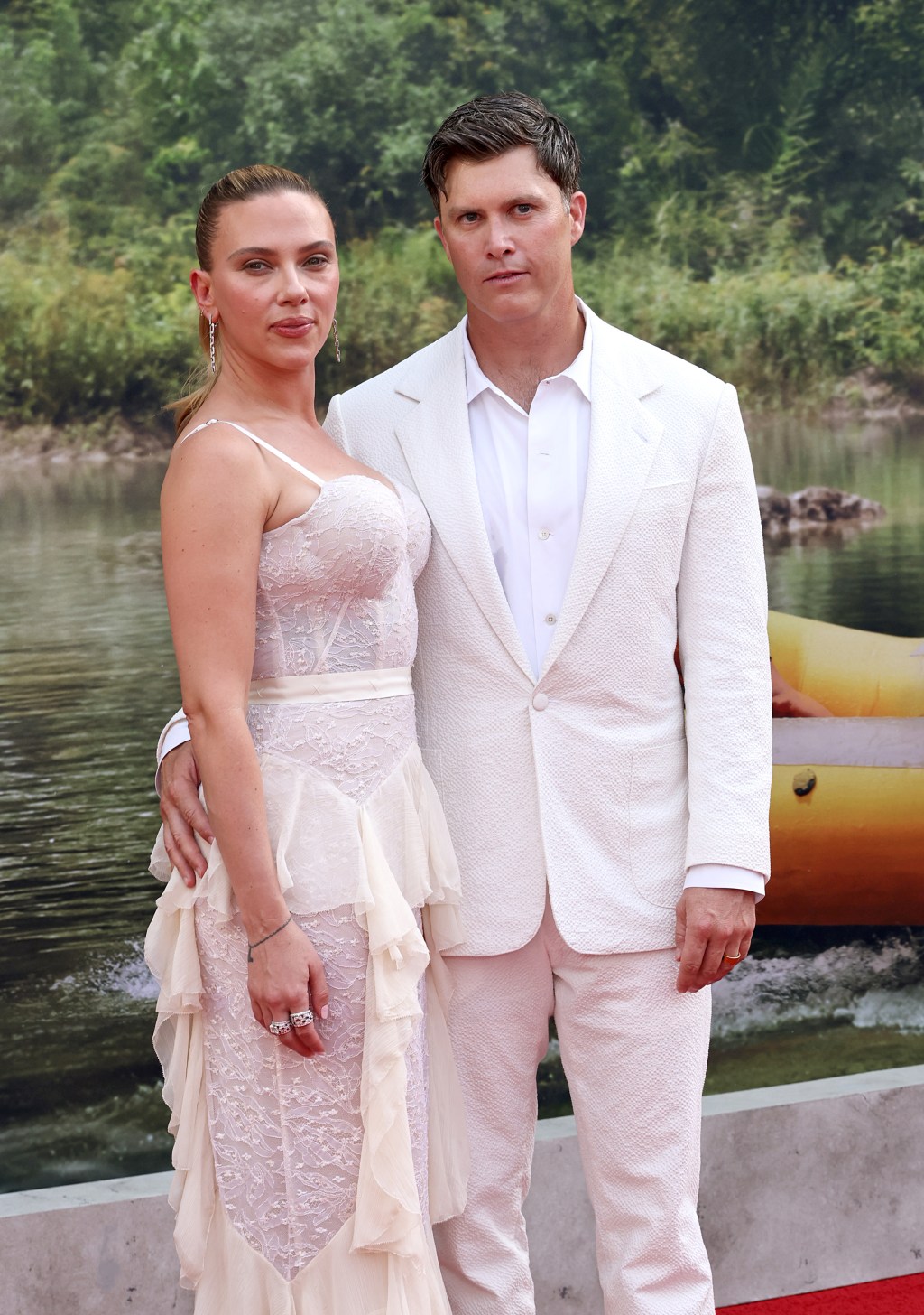 How Colin Jost feels about wife Scarlett Johansson repeatedly kissing ...