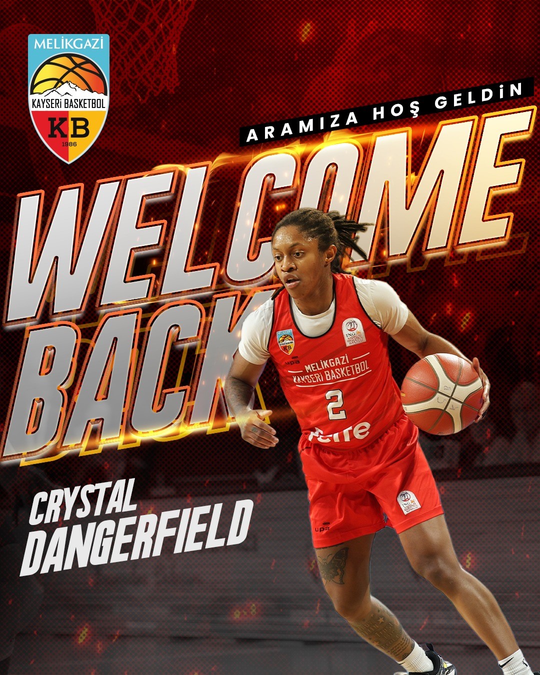 Crystal Dangerfield ile sözleşme yenilendi