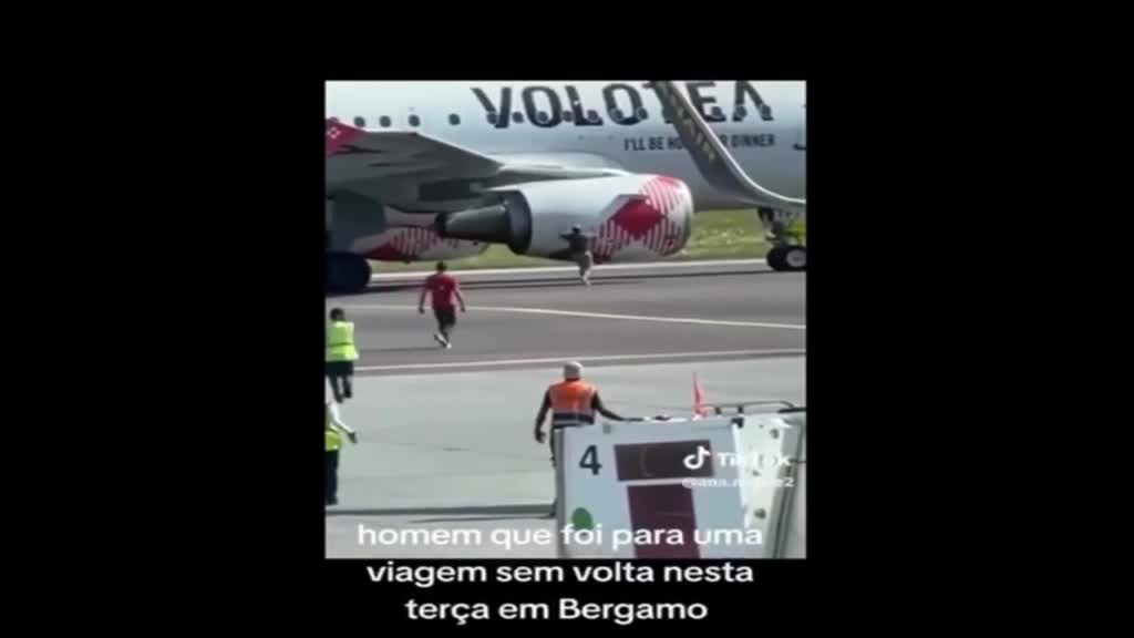 Risucchiato da motore aereo a Orio al Serio, le immagini choc