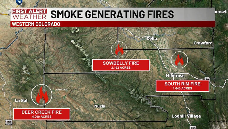 WESTERN COLORADO WILDFIRE & SMOKE UPDATE