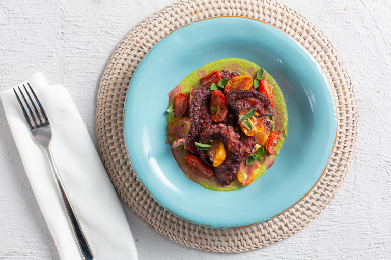 Gourmet fried octopus