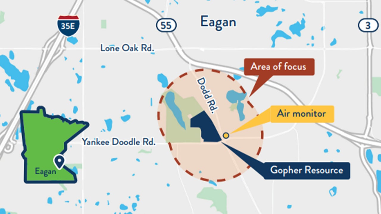 Eagan residents warned of elevated lead levels coming from Gopher Resource