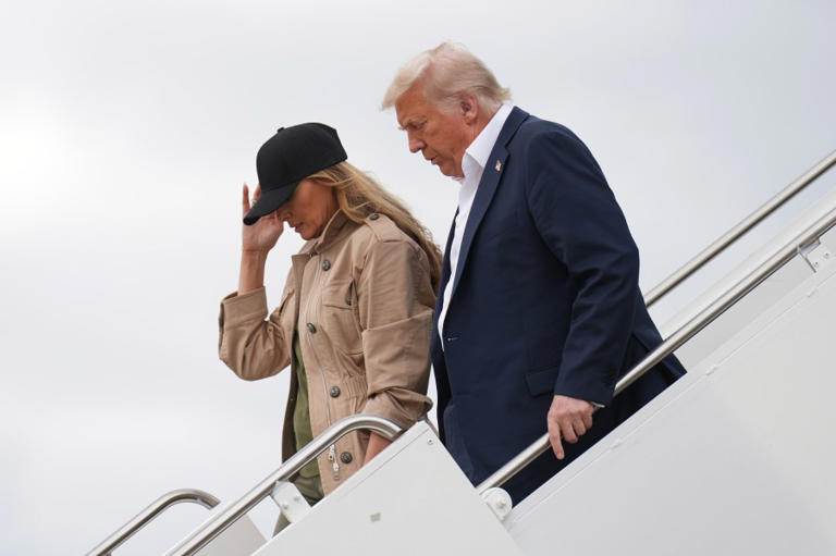 Trump, Texas leaders visit Kerrville to survey damage