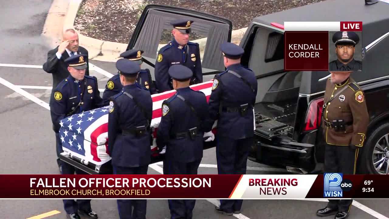Funeral service, procession honor Milwaukee Police Officer Corder