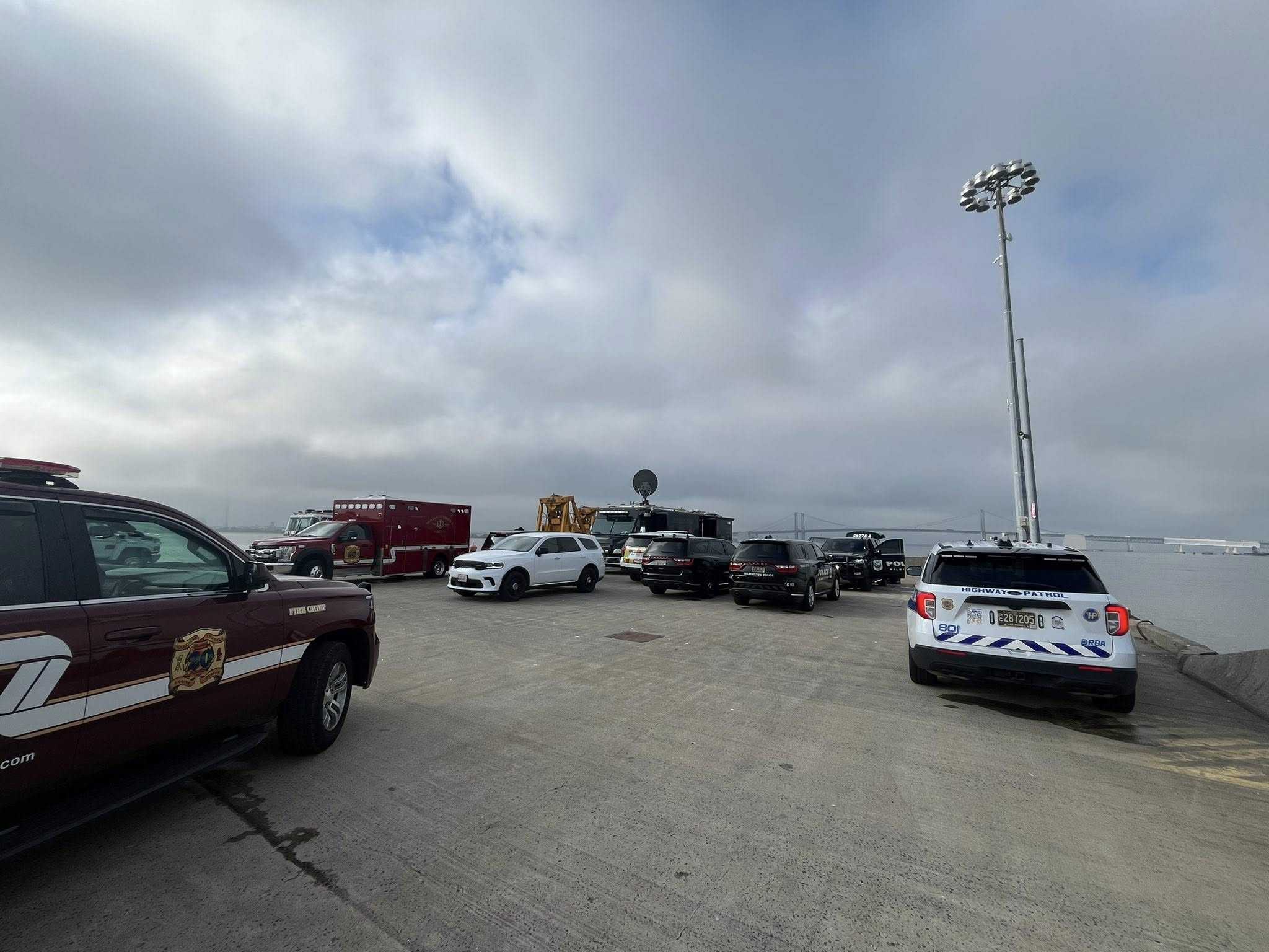 Search underway after tractor-trailer goes off Delaware bridge