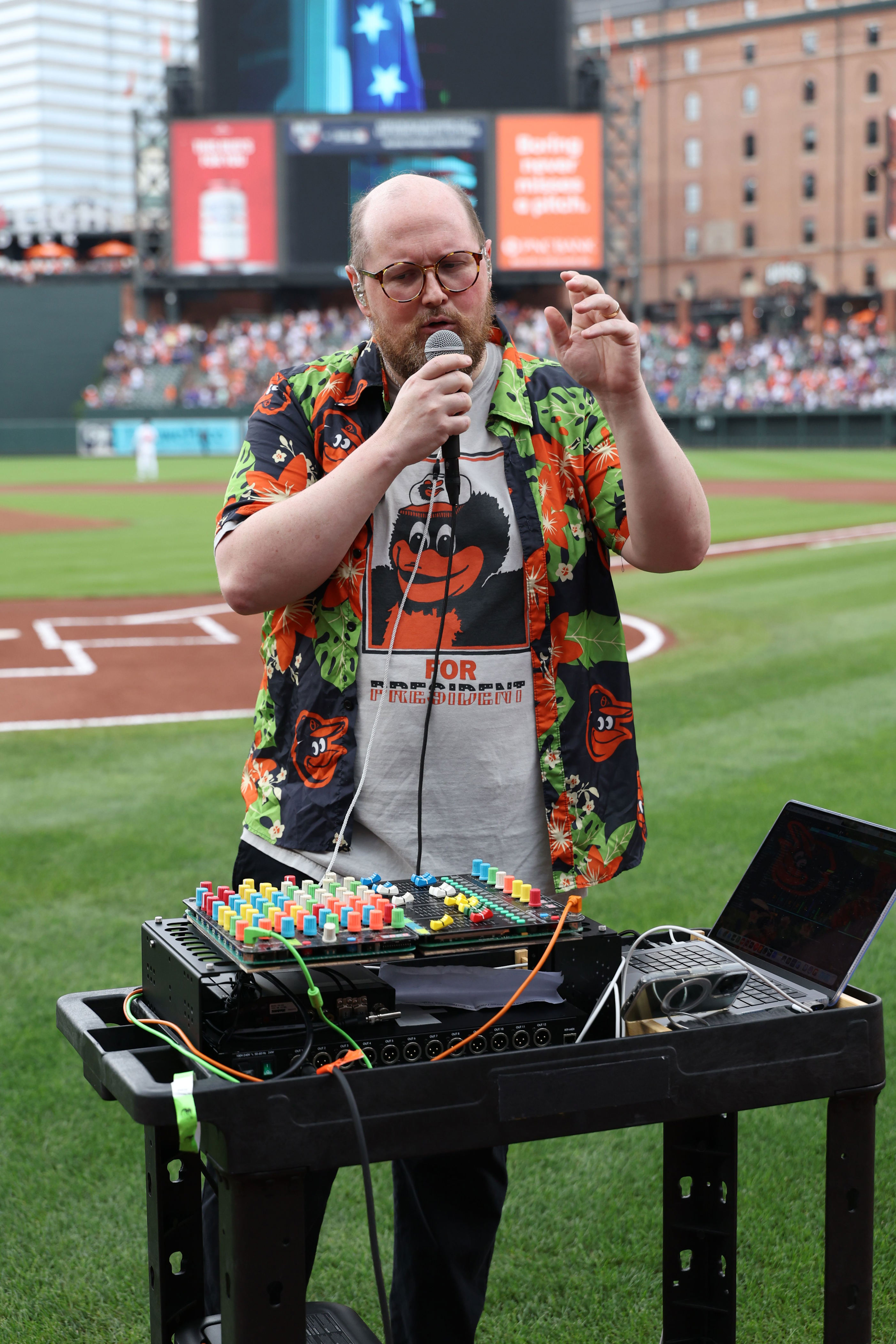 Dan Deacon Performs the National Anthem at Baltimore Orioles Game: Watch