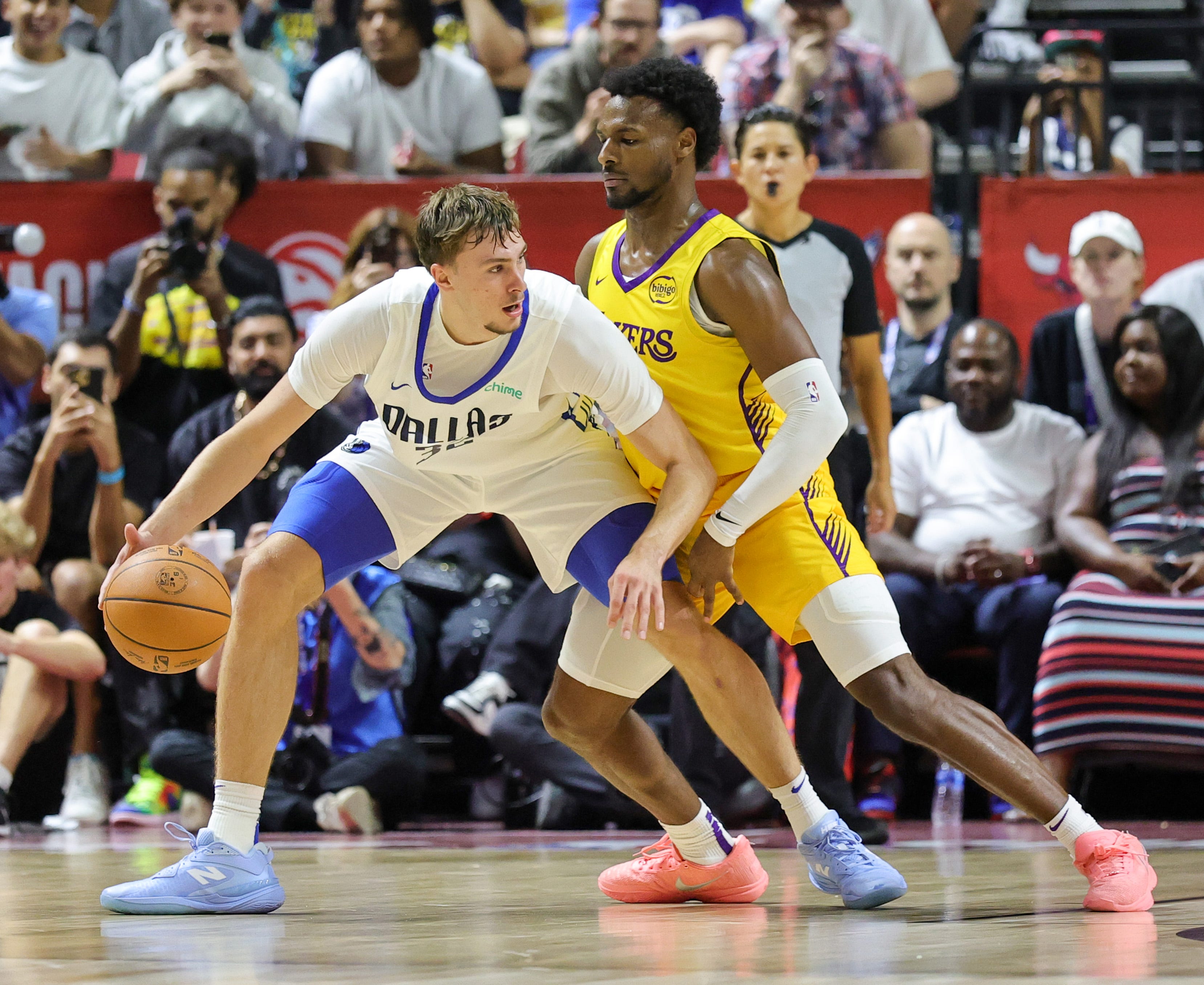 Bronny James explained his meme-worthy defense on Cooper Flagg
