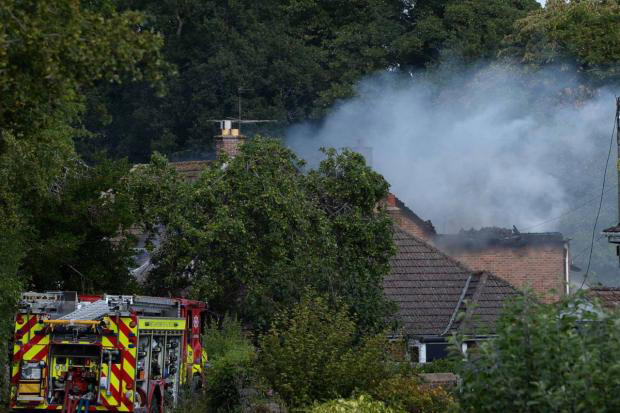 House fire in Wiltshire town prompts major emergency response