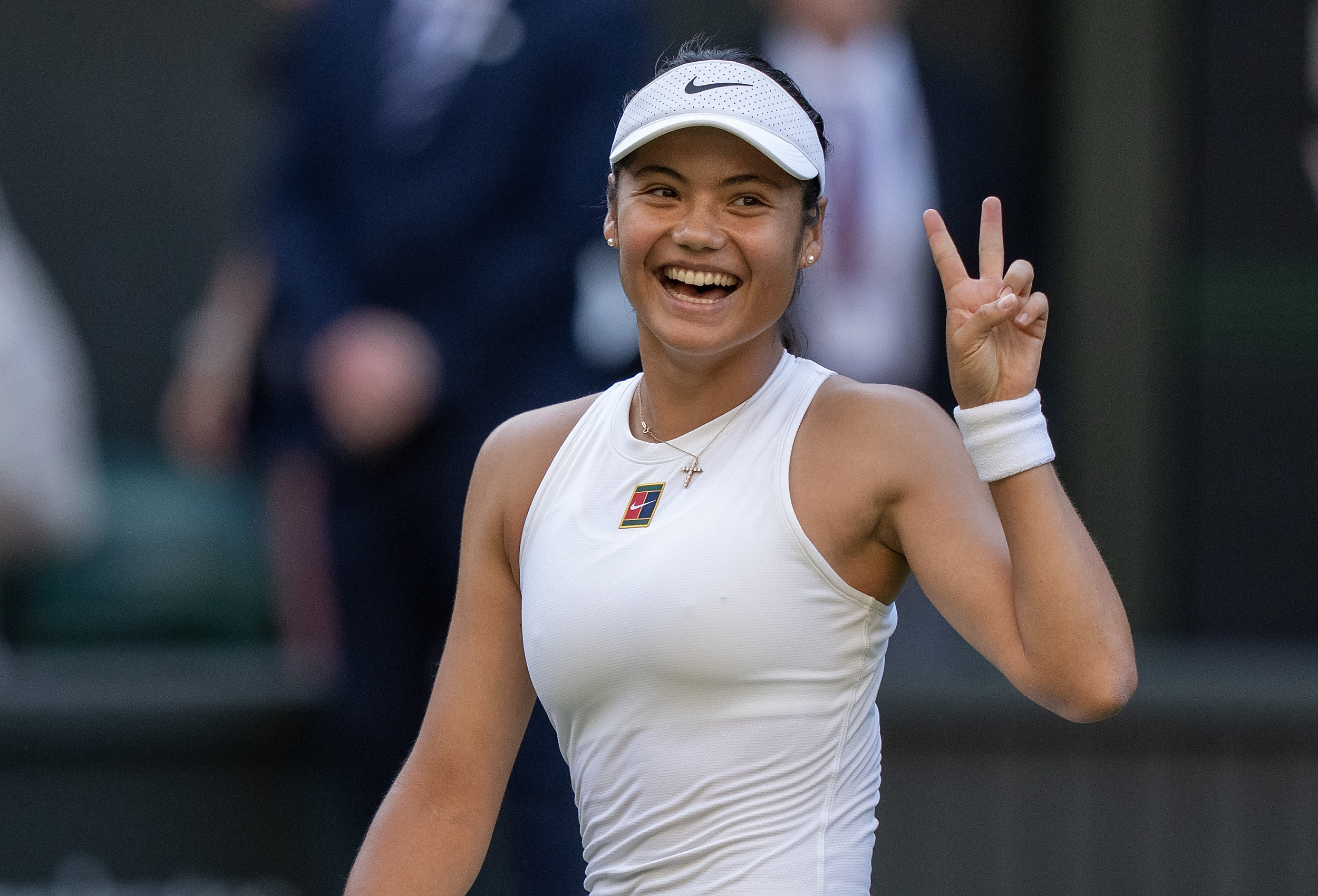 Emma Raducanu back in the Wimbledon crowd for Men's semifinals