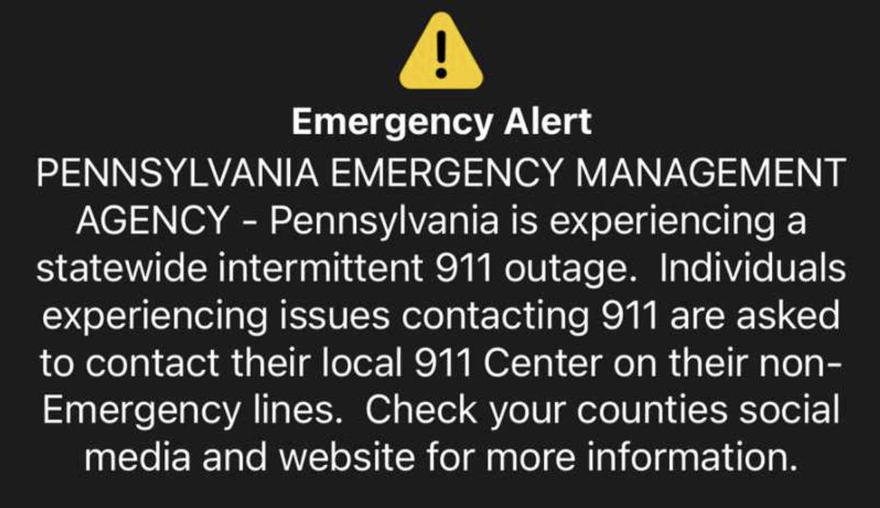 911 Service Fully Restored After Outages Across PA (UPDATE)