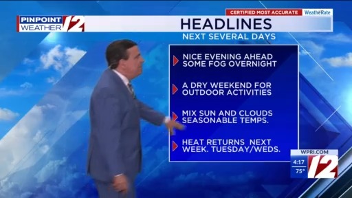 Pinpoint Weather 12 Forecast 7/11/25 Dry This Weekend