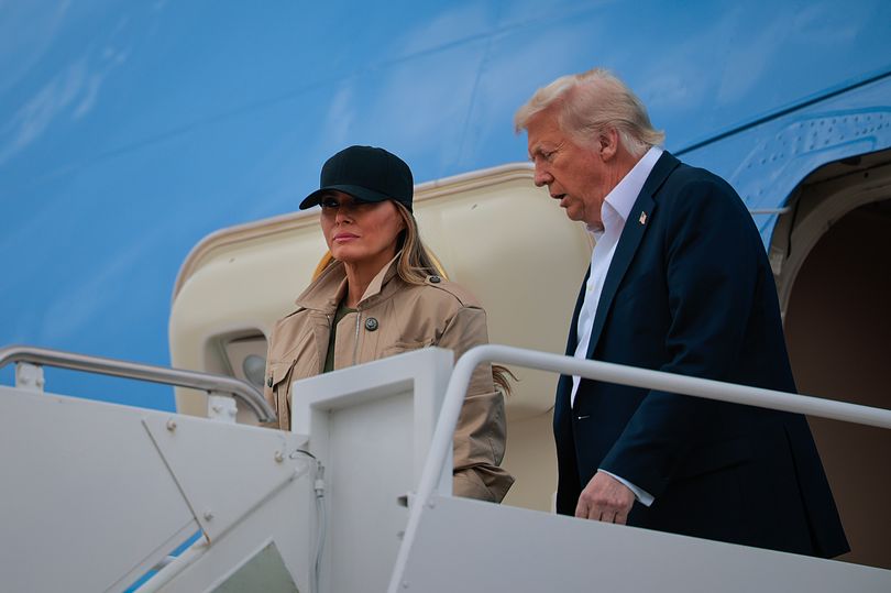 Solemn-faced Melania stands up to Trump with bold fashion choice