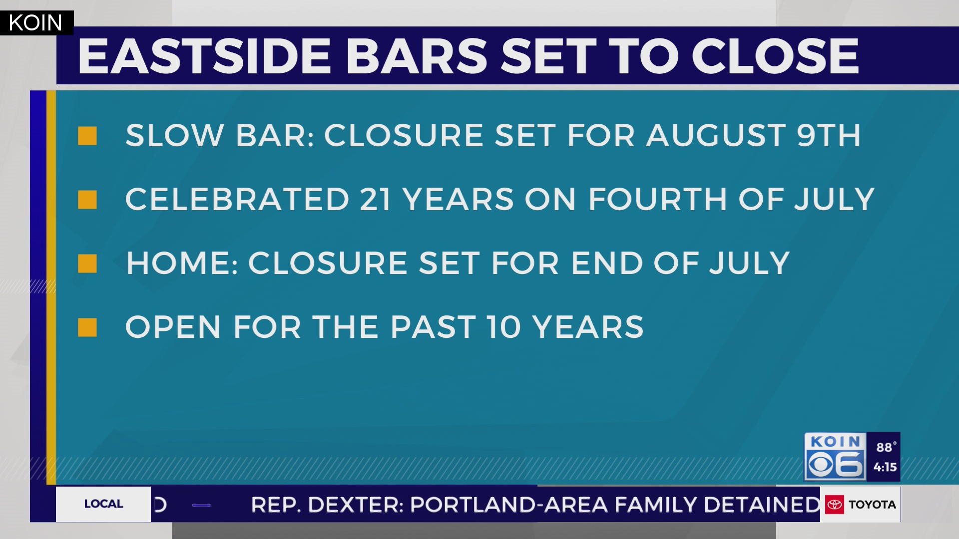 Two bars on Portland's Central Eastside announce last call