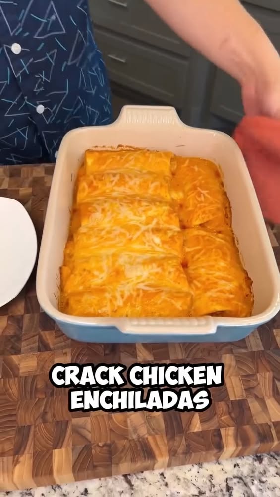 Crack Chicken Enchiladas 🤤