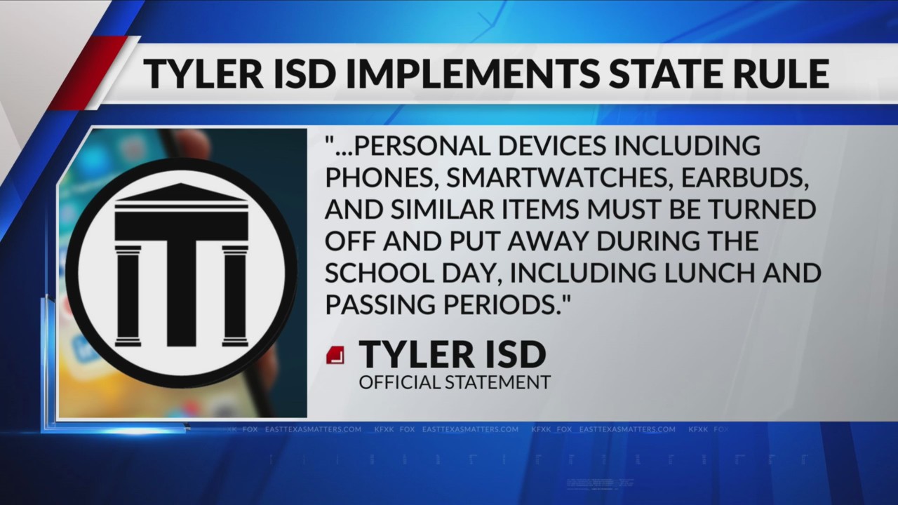 Phones Down, Heads Up: East Texas districts to enforce cell phone ban ...