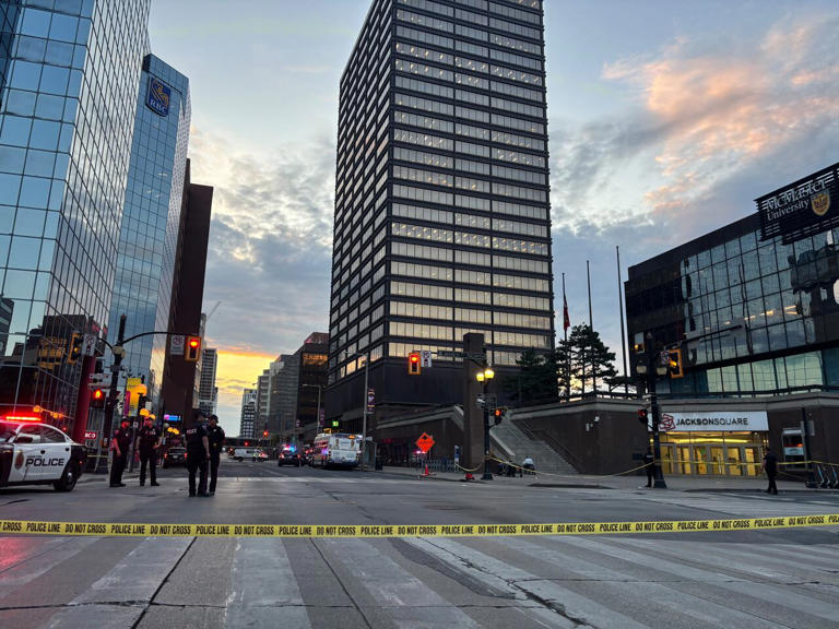 1 dead, 1 injured in downtown Hamilton shooting, police say