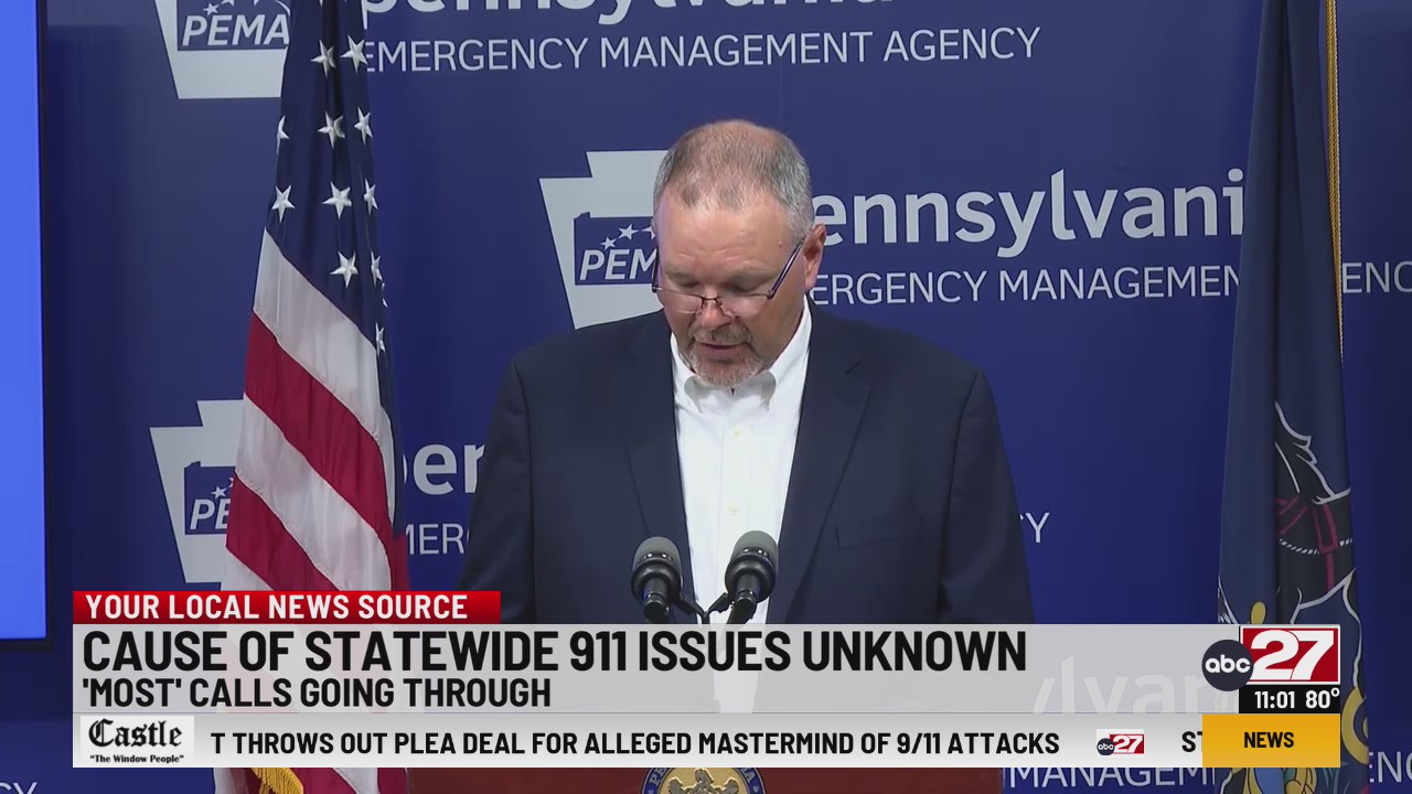 911 issues continue across Pennsylvania