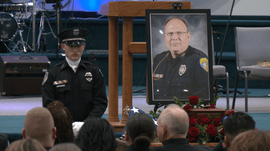 Neosho police chief Jason Baird honored in memorial service