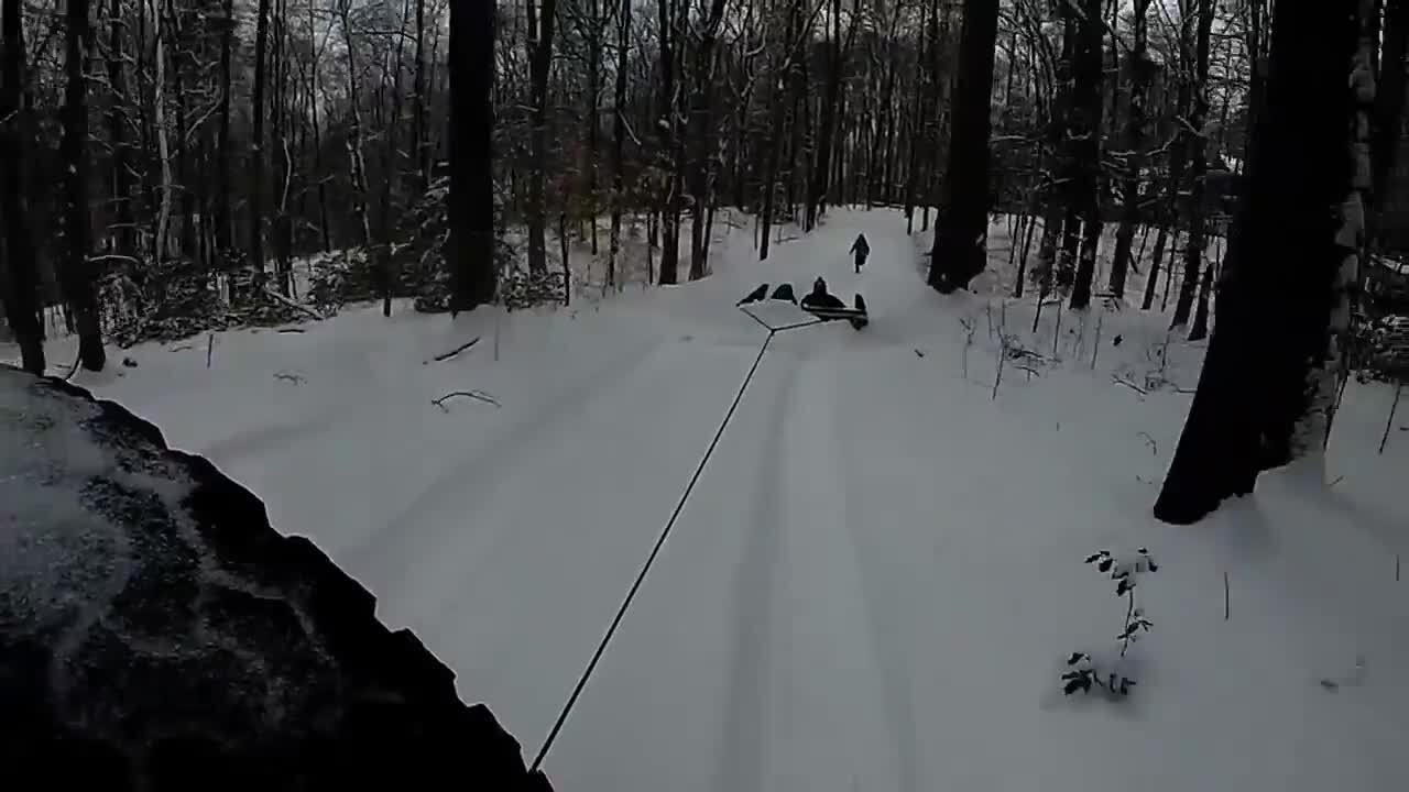 Having Fun Plowing the Driveway