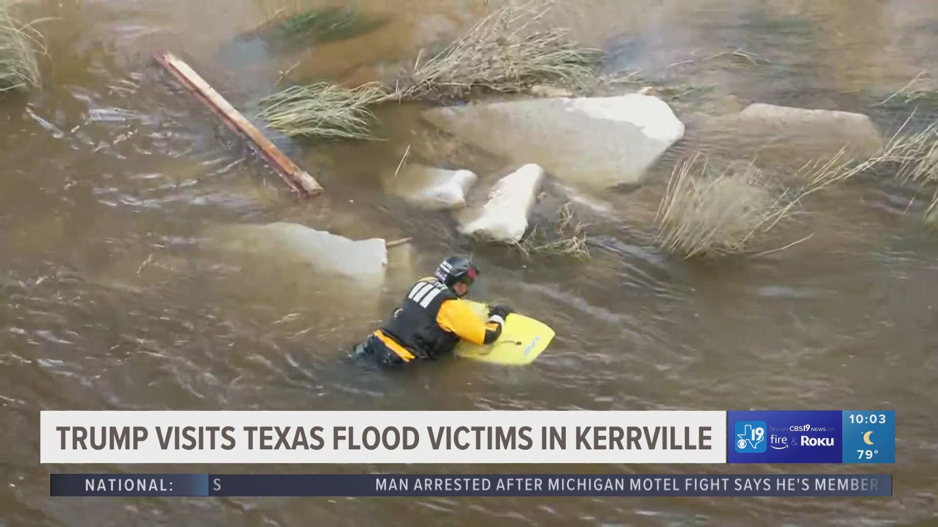 Trump visits Texas flood victims in Kerrville