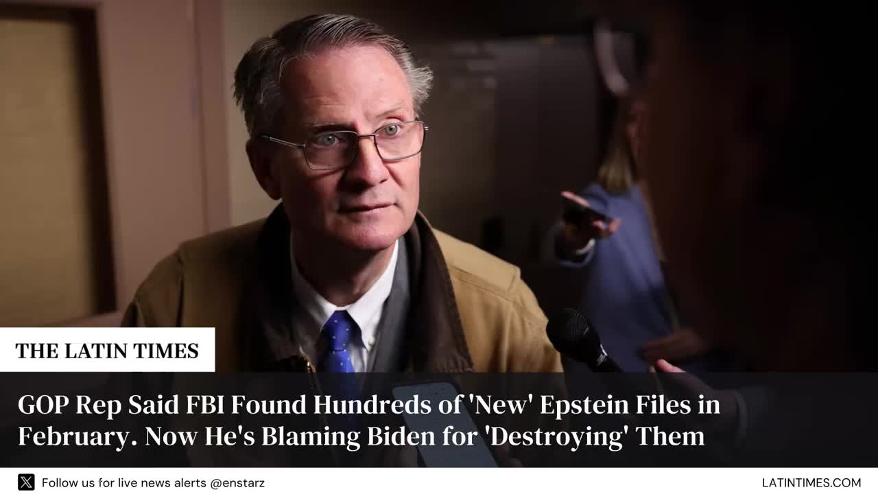 GOP Rep Said FBI Found Hundreds of 'New' Epstein Files in February. Now ...