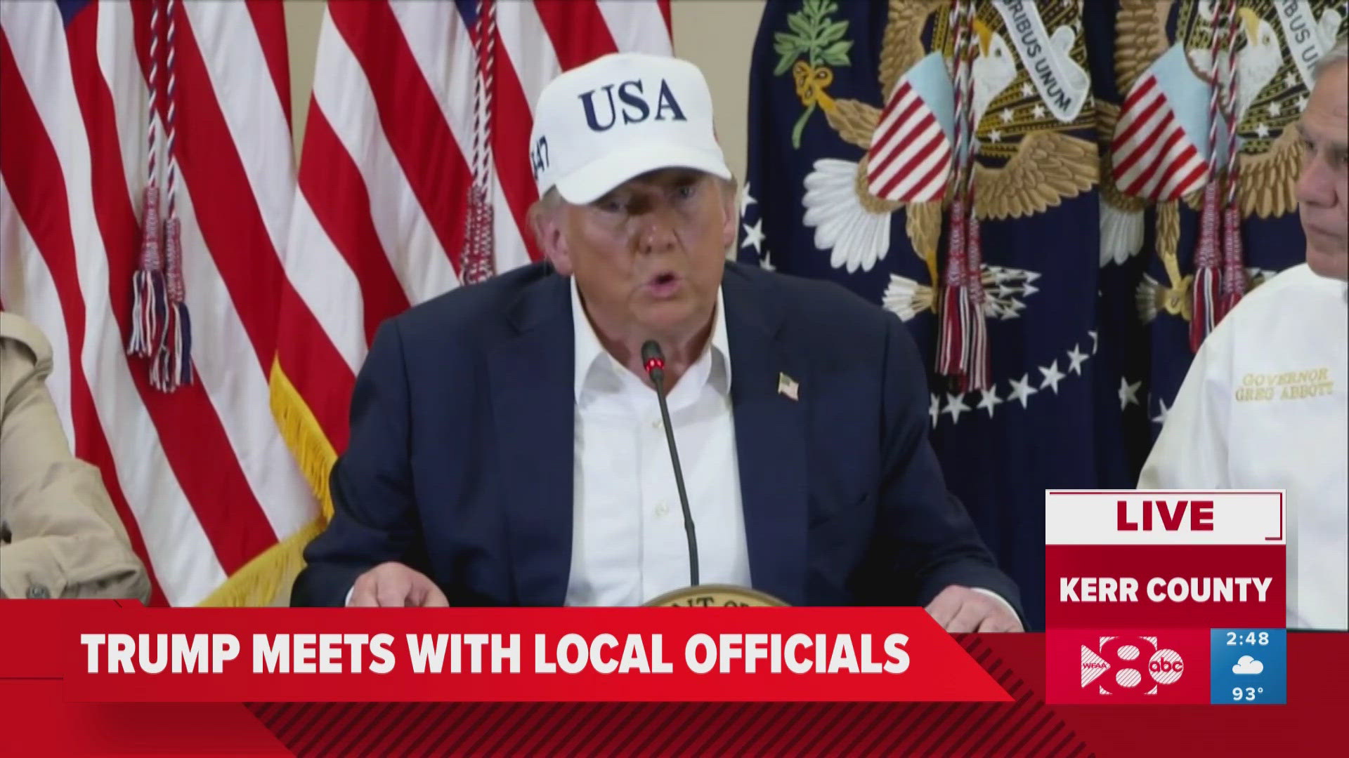 Texas flooding | Donald Trump full press conference with Kerr County ...