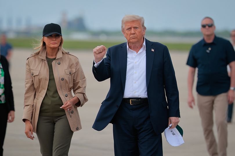 Solemn-faced Melania stands up to Trump with bold fashion choice