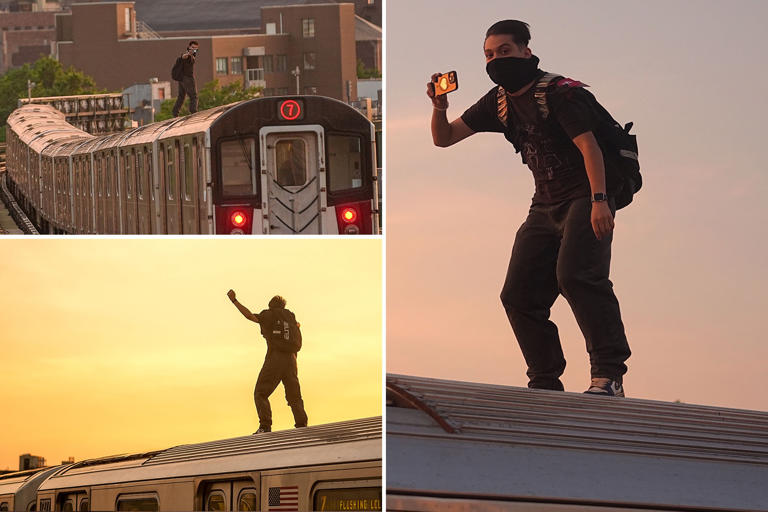 Numbskull snaps pics of NYC sunset while subway surfing – days after ...
