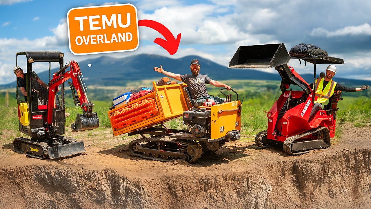 Extreme Off-Road Camping in TEMU Excavators!