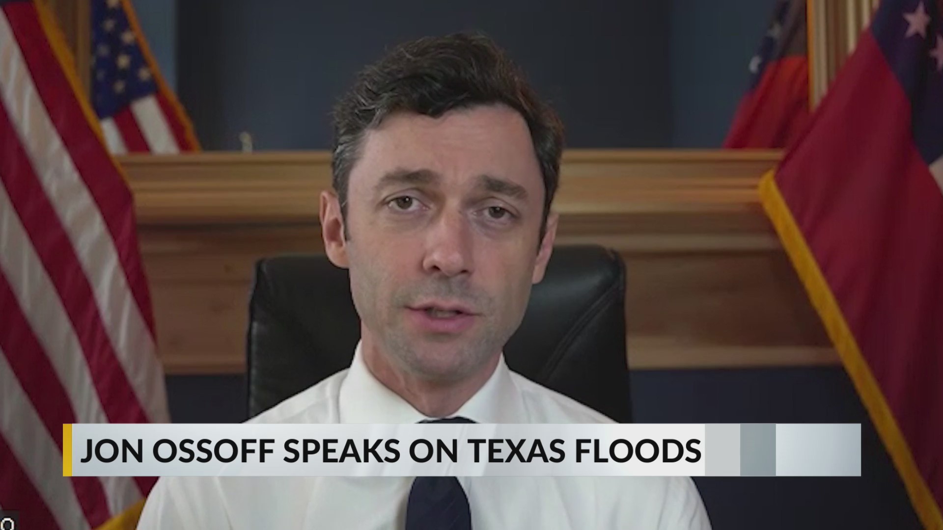 Sen. Jon Ossoff speaks on Texas flood devastation
