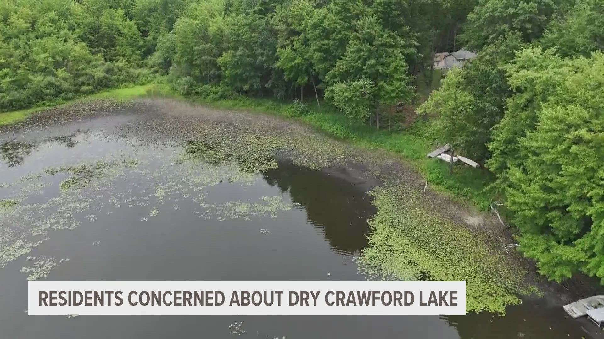 Homeowners concerned about drop in water level at Kent Co. lake